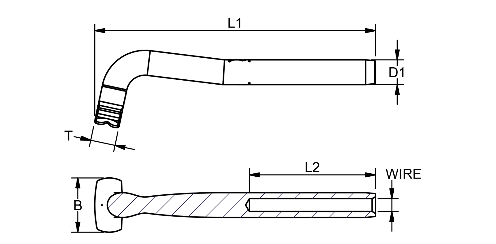 "T" Terminals - Blue Wave