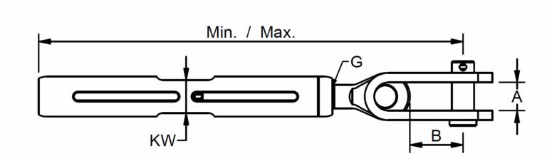 Apex rigging screw toggle/blank - Blue Wave